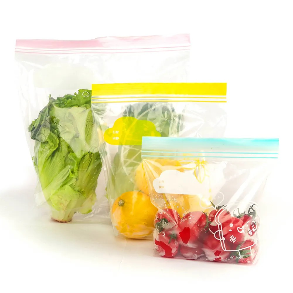Hot Sale Plastic Bags With Double Zipper Bags Multi-function Packing ...