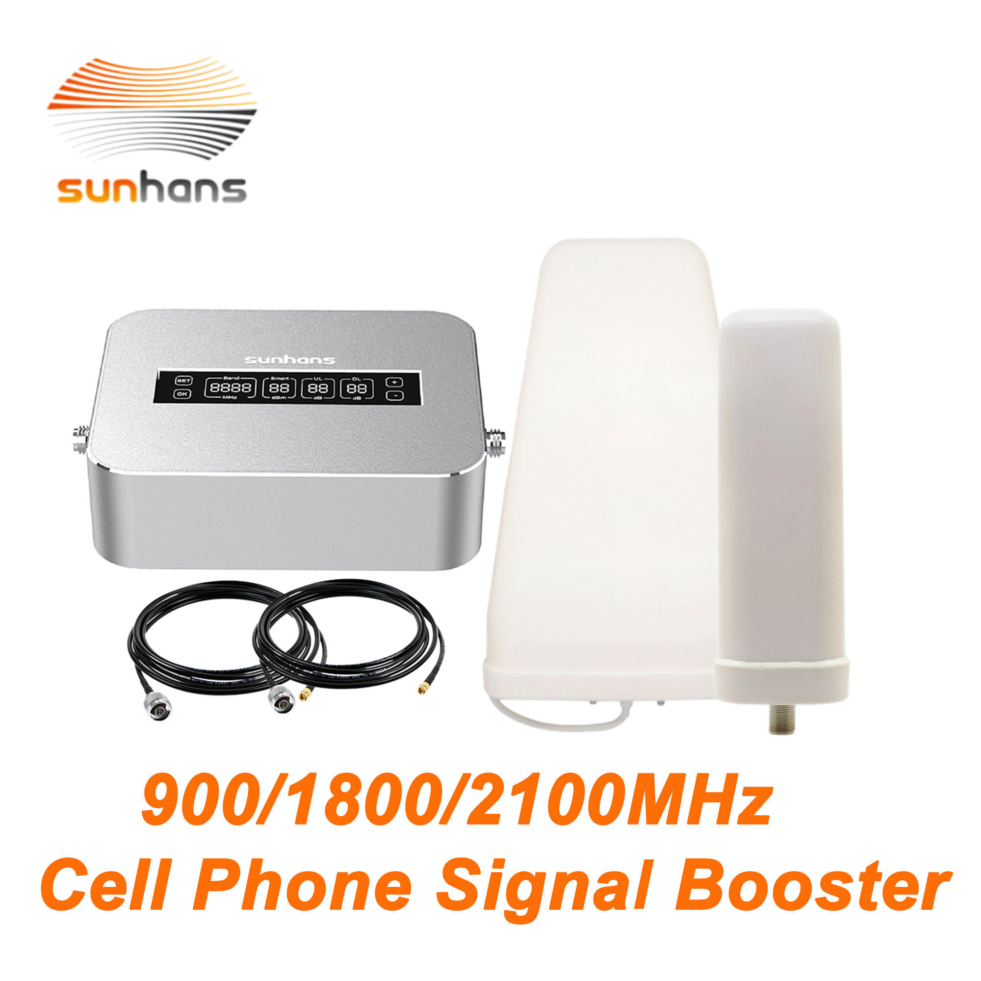 Cell Phone Signal Booster 900/1800/2100mhz Sunhans 2g/3g/4g Lte Home ...