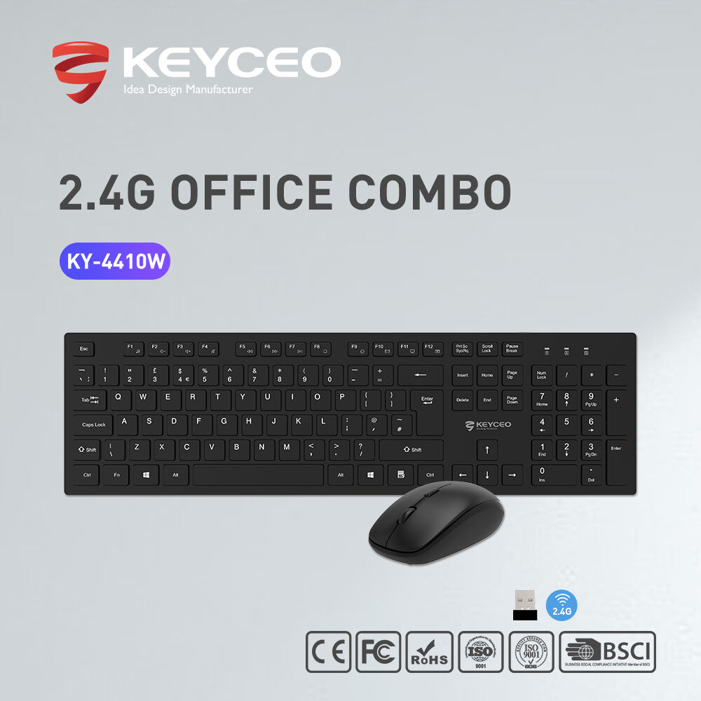 Ky-4410w-uk Oem Fn Multimedia Shortcuts Ergonomic Comfort 2.4g Wireless ...