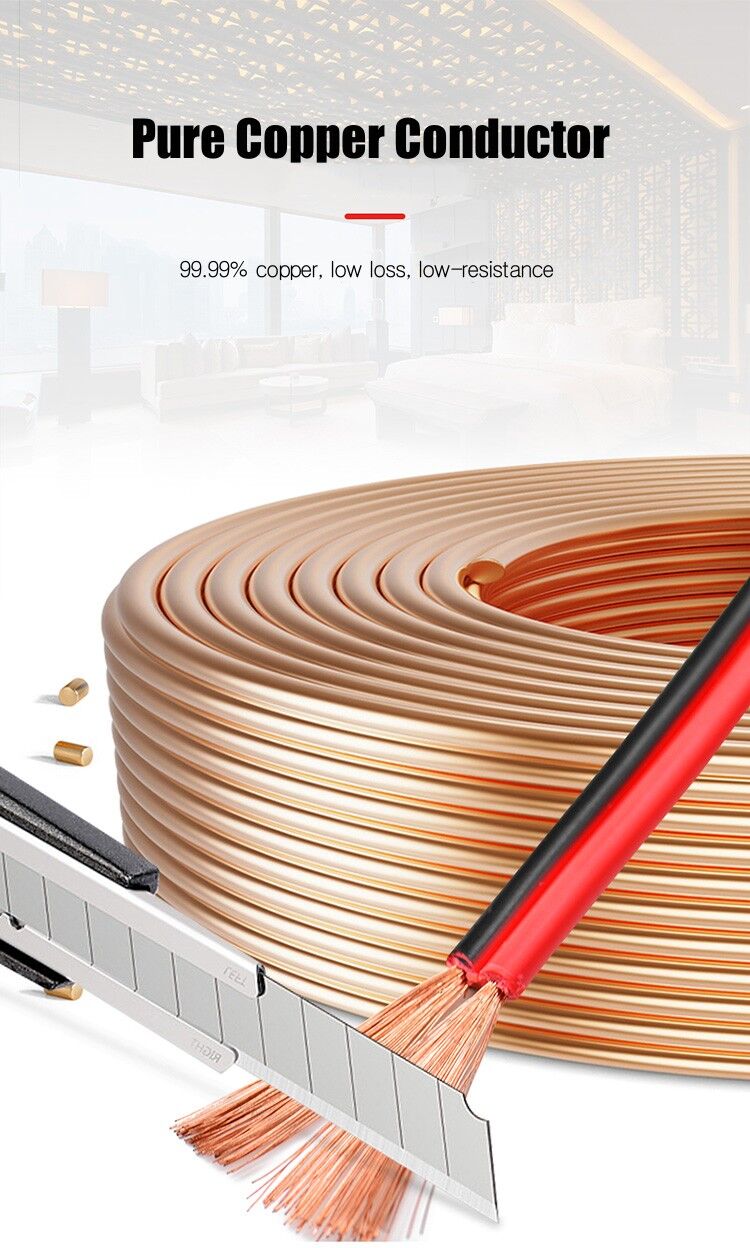 Factory Direct High Quality China Wholesale Red Black Speaker Wire ...