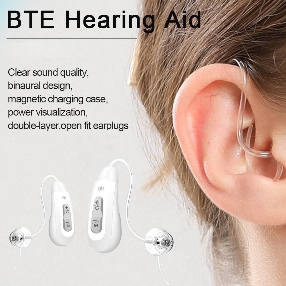 Wholesale Invisible Bte Digital Hearing Aids Button Control Wear ...