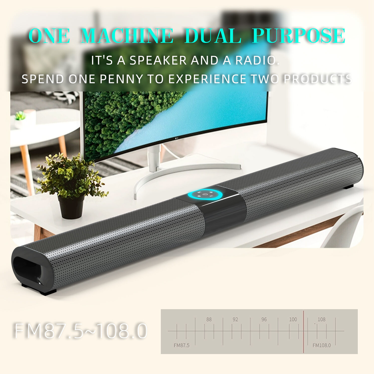 Oem Atmosphere Lighting Bluetooth Speaker Portable Sound Bars With Rca ...