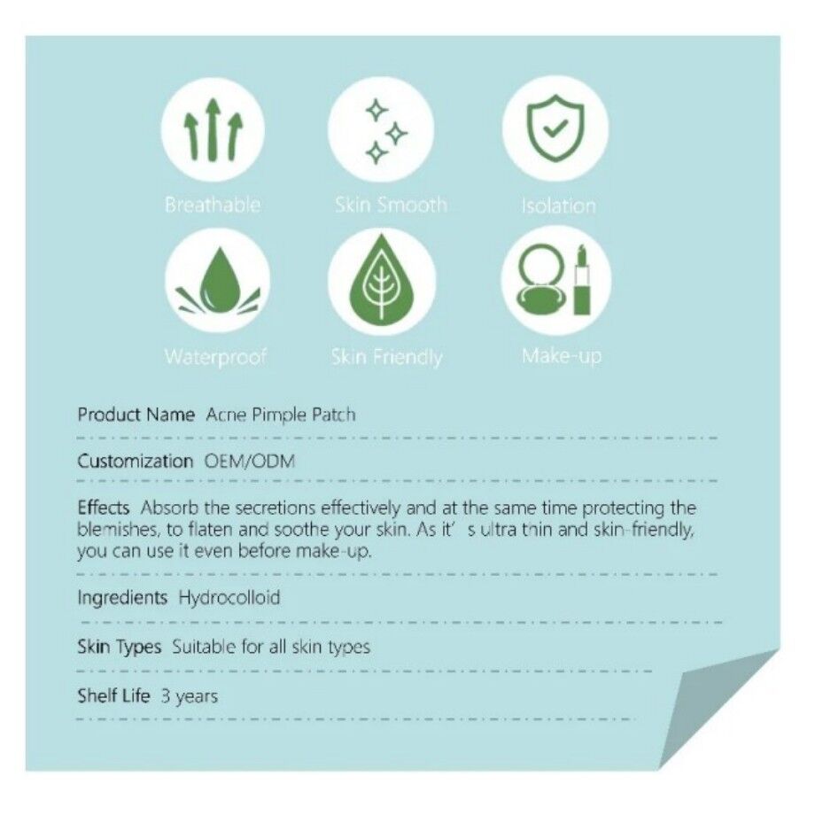 Factory Custom Oem/odm Ingredients Shape Hydrocolloid Acne Pimple Patch ...