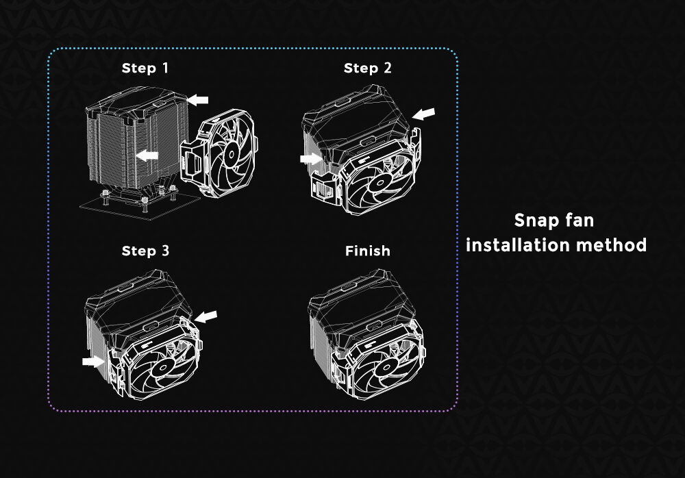 New Top Featured Alseye Cpu Air Cooler With Temperature Display Screen ...