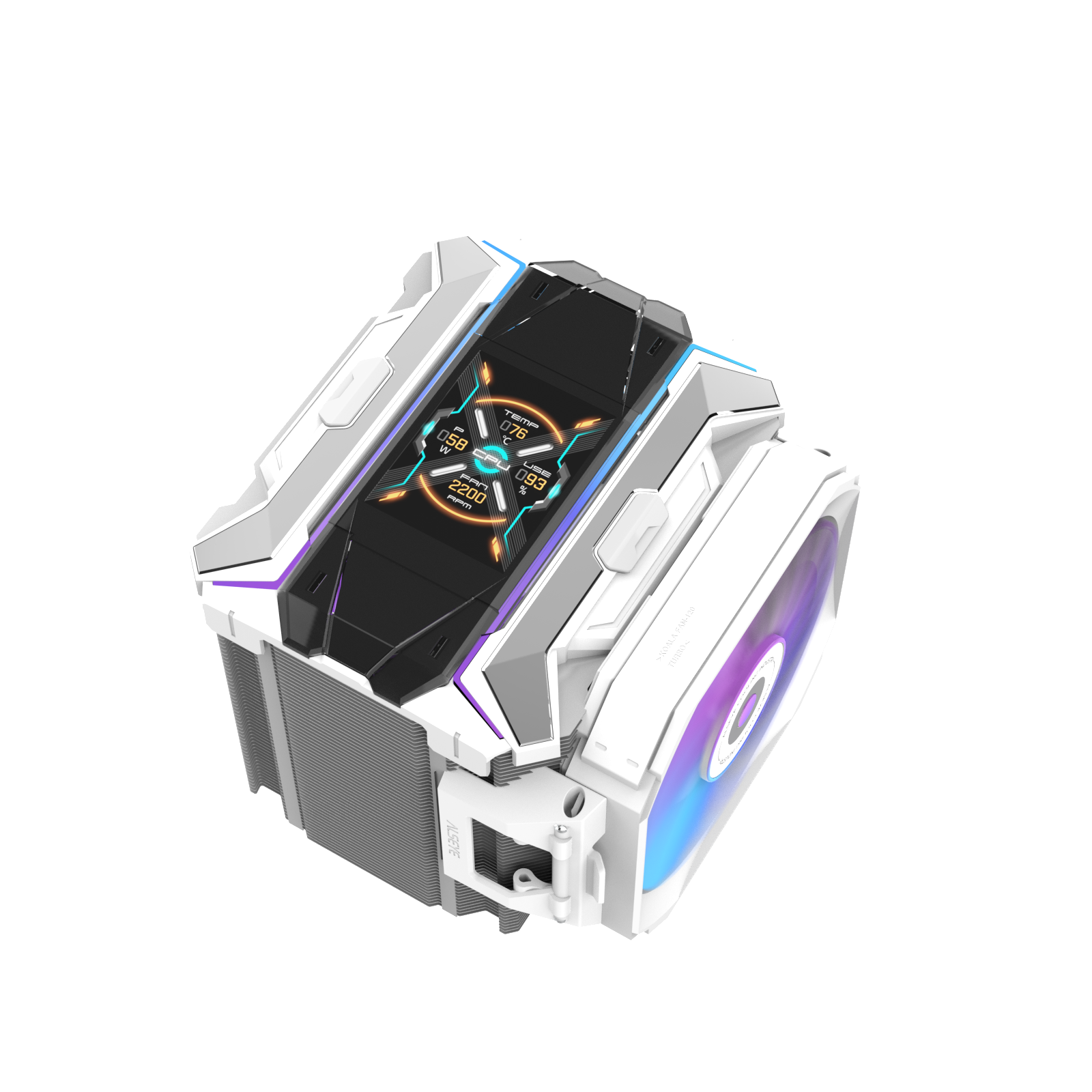 New Top Featured Alseye Cpu Air Cooler With Temperature Display Screen ...