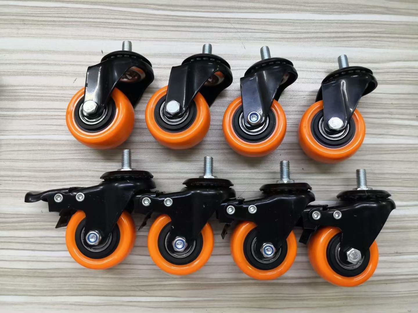 Rotatable Steel Caster Wheel With Or Without Brake Pvc Pu Pp Nylon ...