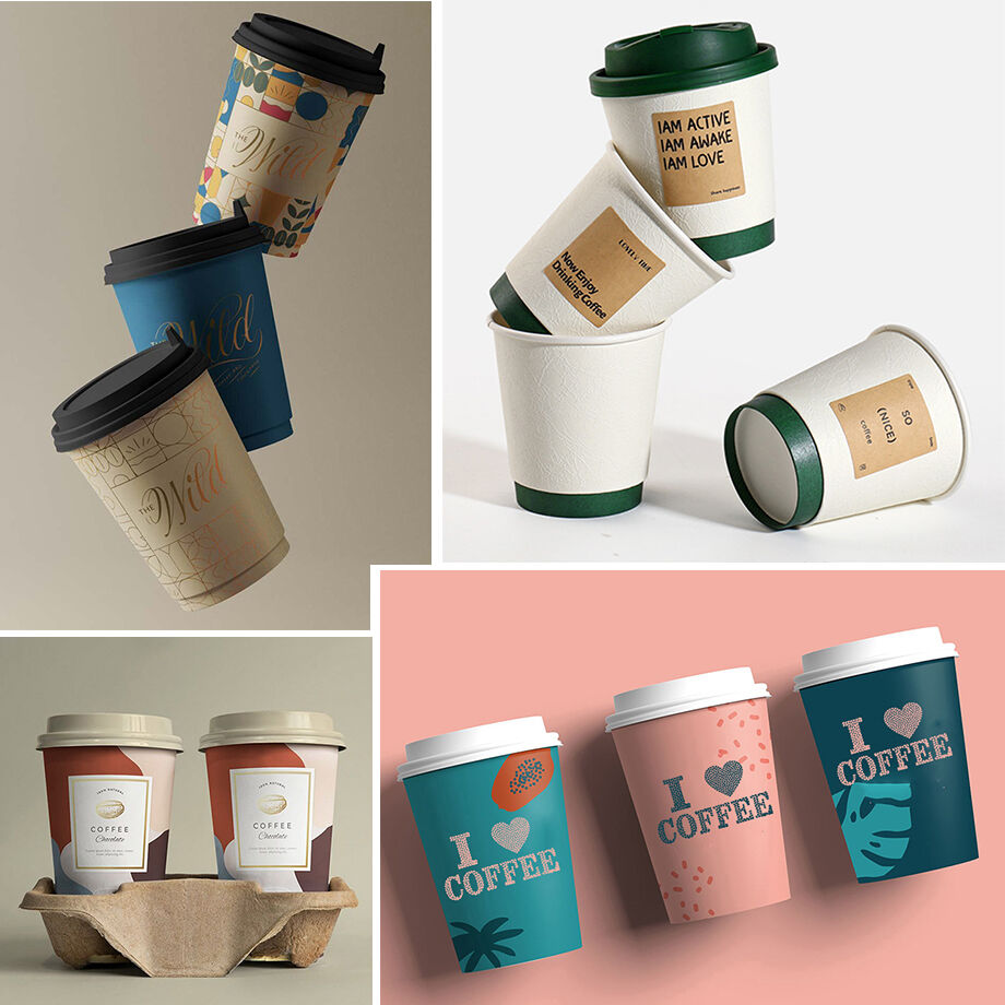 Buy China Wholesale Paper Cups Disposable White Paper Cup Takeout Kraft ...