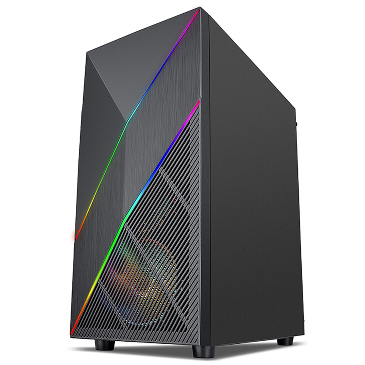 Ruix Diamond-350 Atx Gaming Desktop Case Tempered Glass Side Panel ...