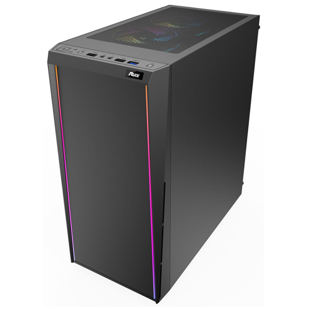 Ruix Z2 Desktop Tower Case Atx With Tempered Glass Side Panel Spcc High ...