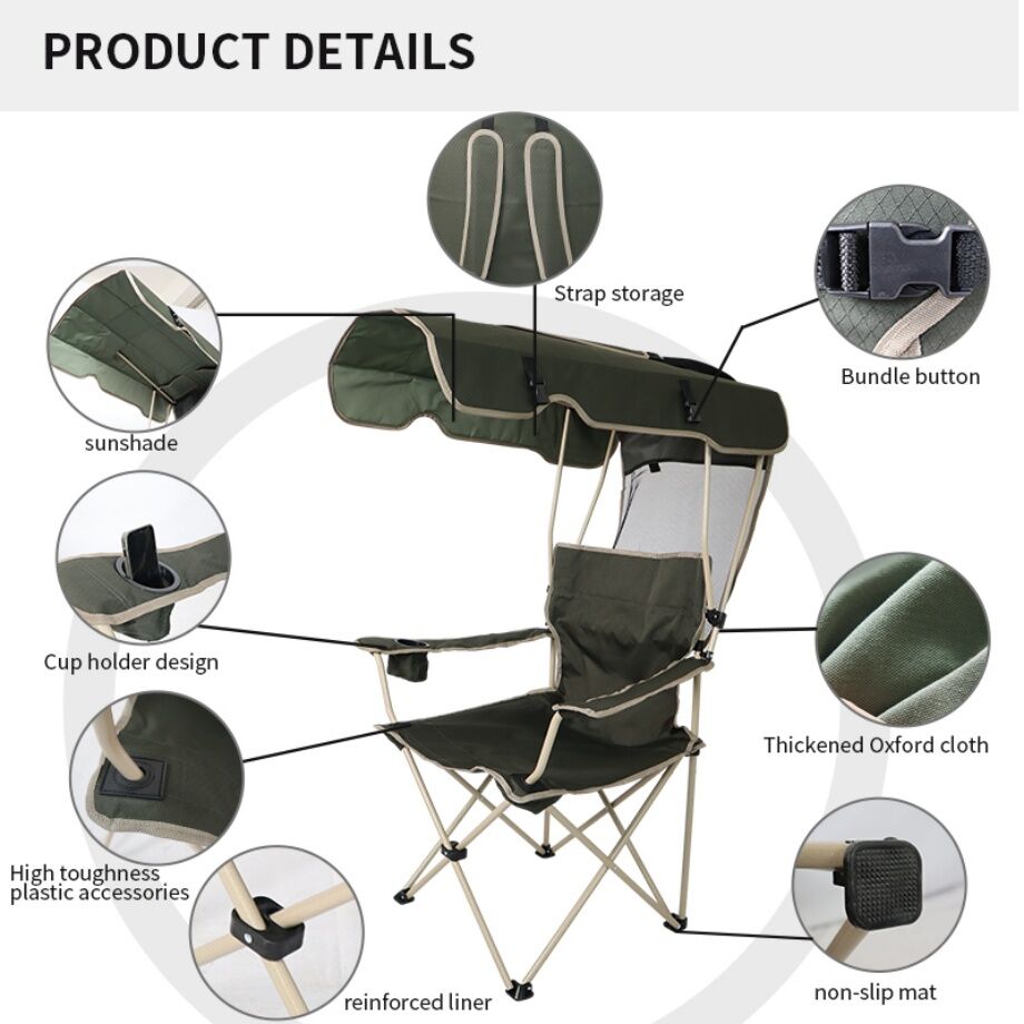 Folding Outdoor Chair Portable Camping Chairs, Moon Chairs, Beach ...