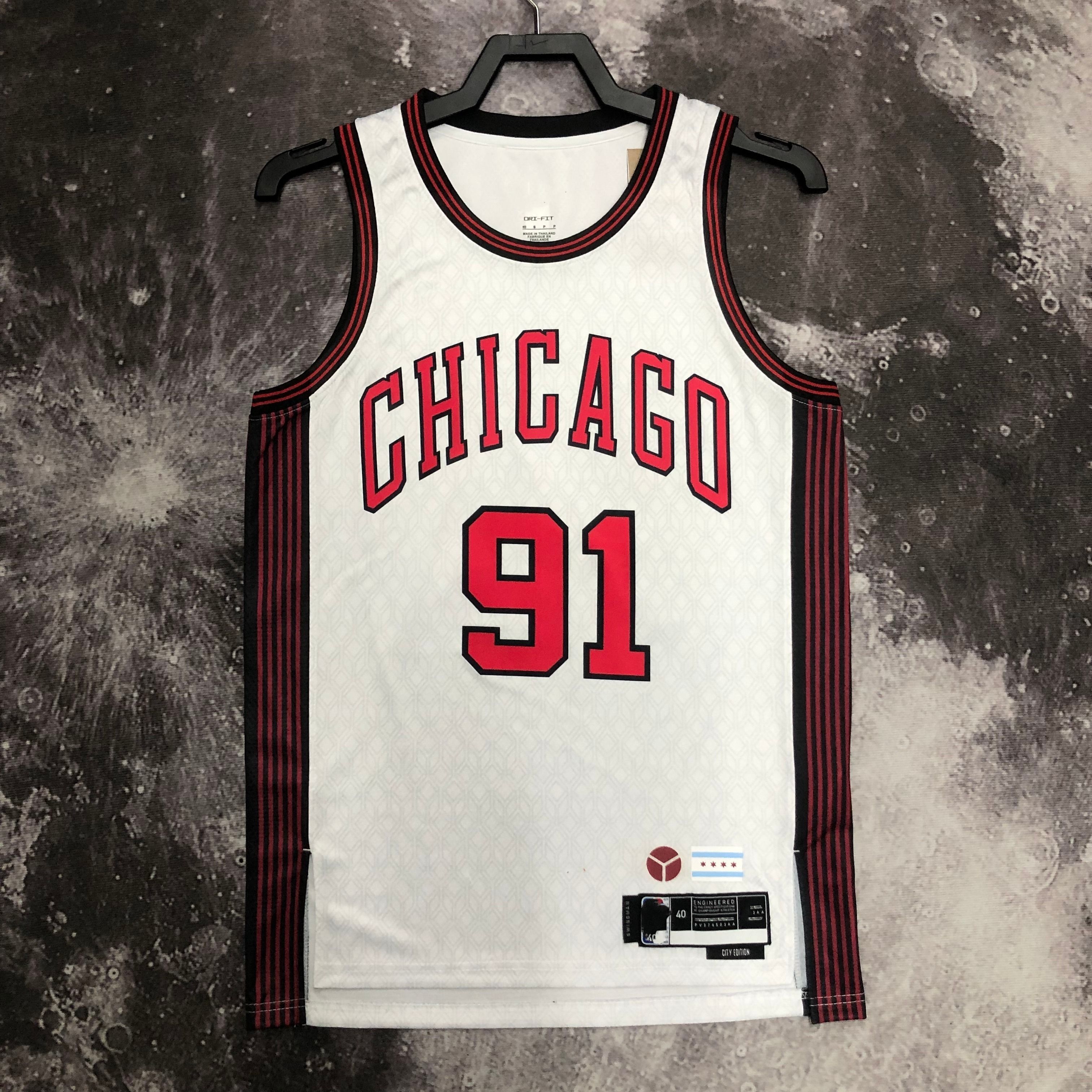 Custom Chicago White 2023 Swingman Basketball Jersey Design - China ...