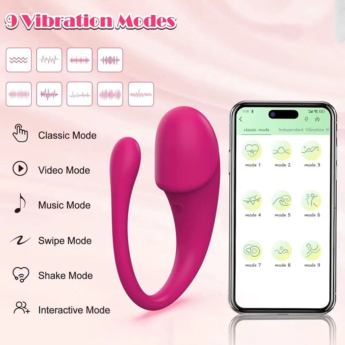 Hot Strong Vibration Mode Extreme Enjoyment Sex Toys For Female G Spot Smart App Control ...