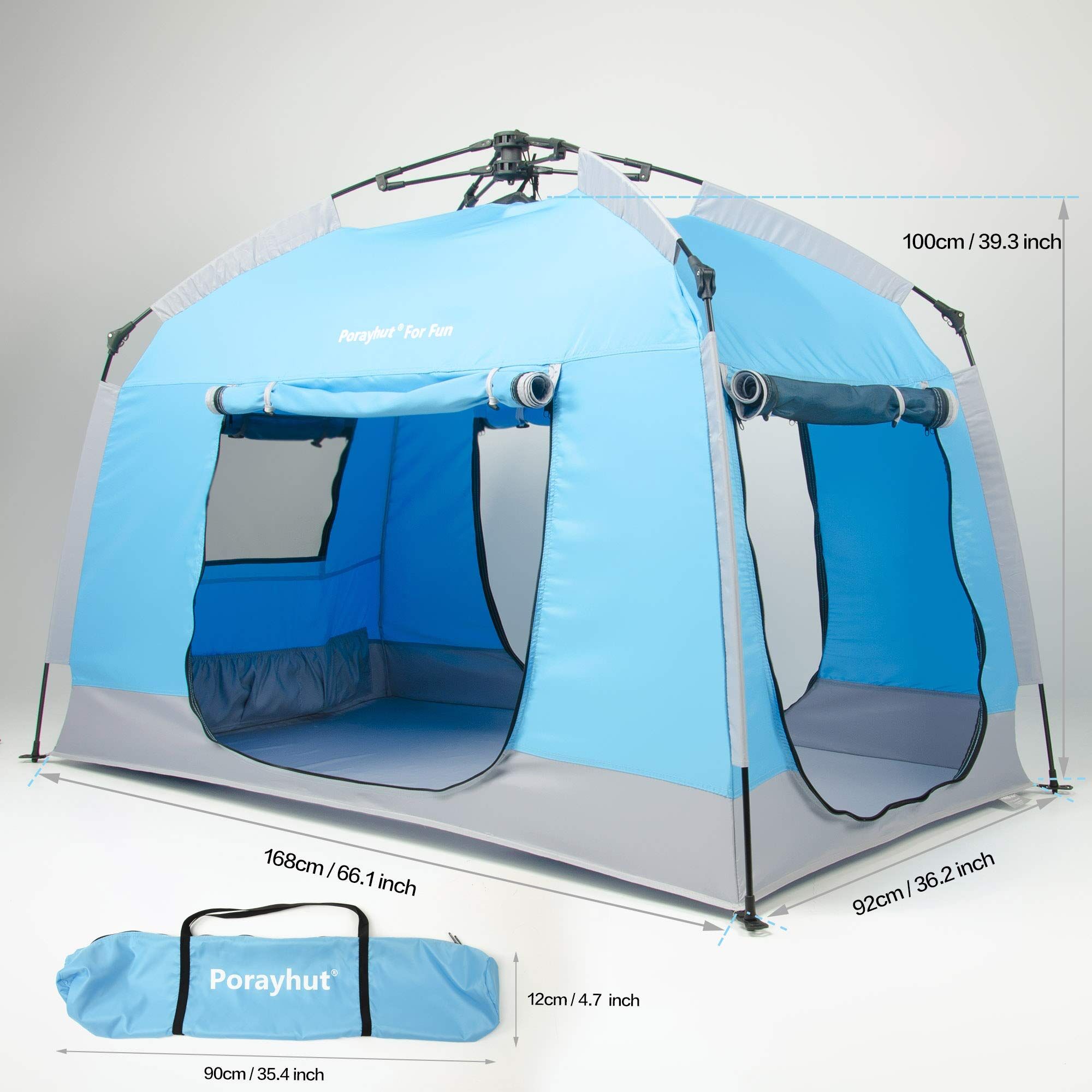4-5 Person Large Tent With Led Strip Lights Indoor Children Play House ...