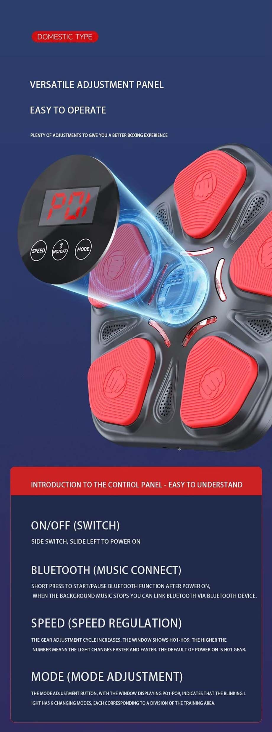 Multifunctional Adult Children Strength Speed Training Smart Music ...