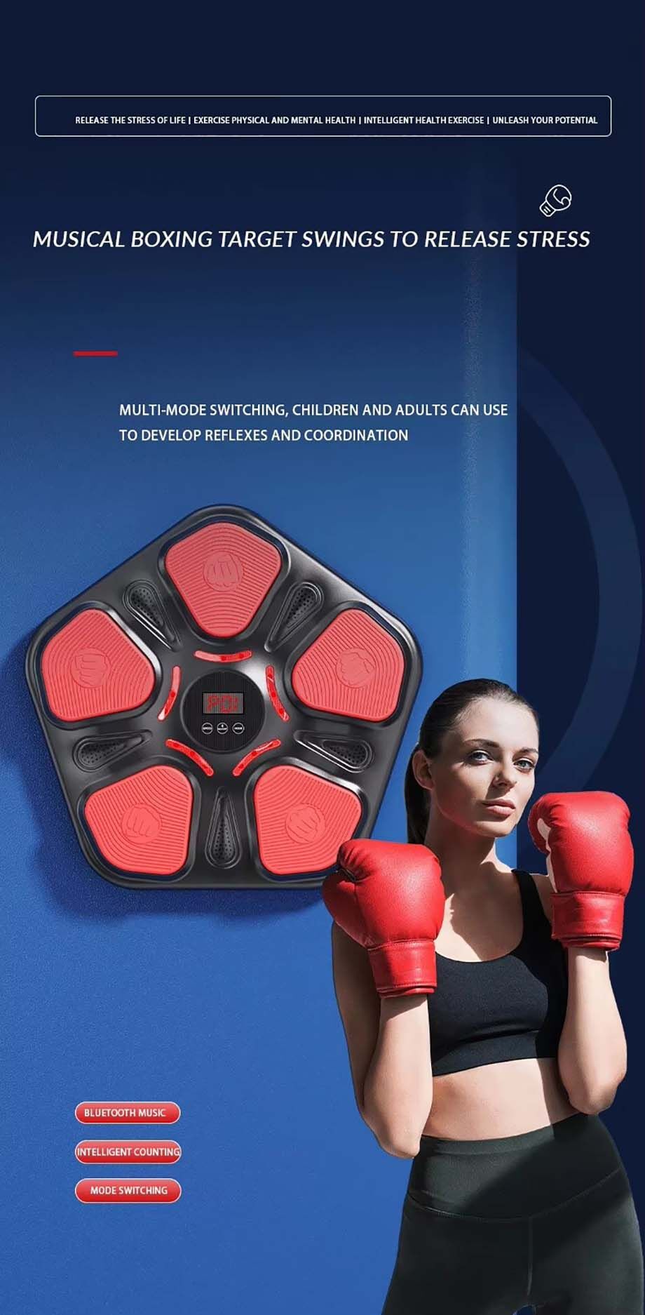Multifunctional Adult Child Strength Speed Training Music Boxing ...