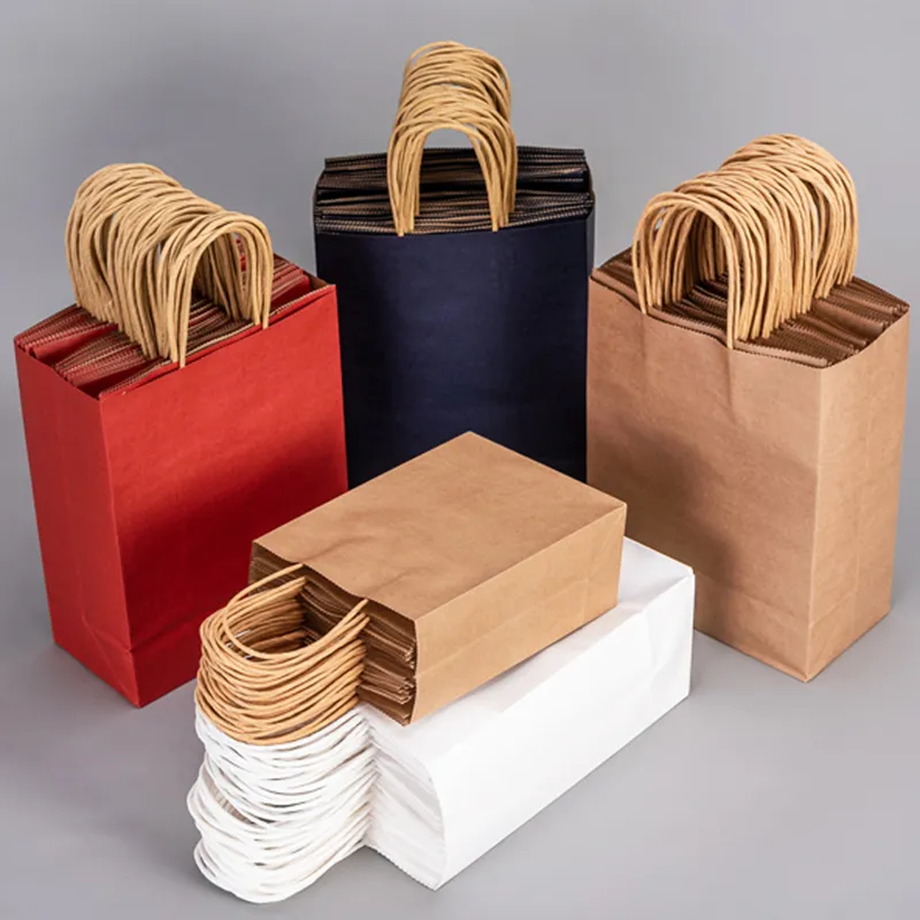 Kraft Paper Bag Promotional Paper Packaging Bags Custom Logo Paper ...