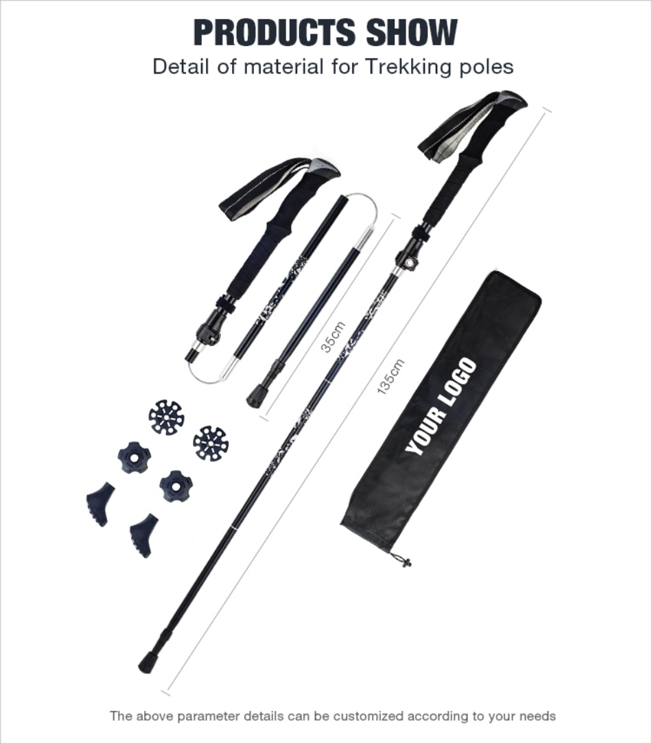 Factory Price Traveling Poles Outdoor Camping Long Eva Handld Walking ...