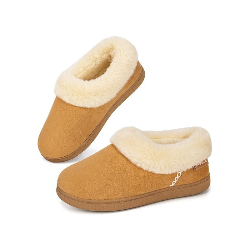 Oem Women Slipper With Memory Foam Fluffy Soft Warm Slip On House ...