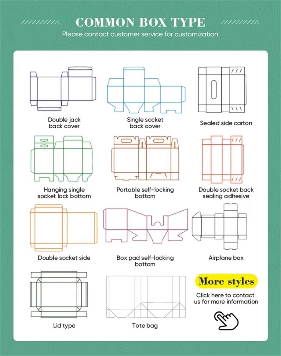 Four Corners Folding Box Creative Gift Packaging Lined Box Integrated ...
