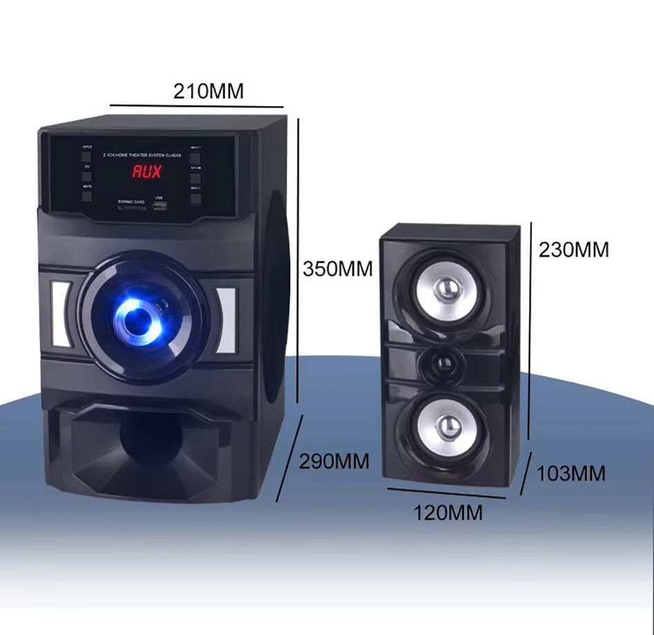Powered Computer Horn Subwoofer Speakers, Bluetooth Sound Bar, Karaoke ...
