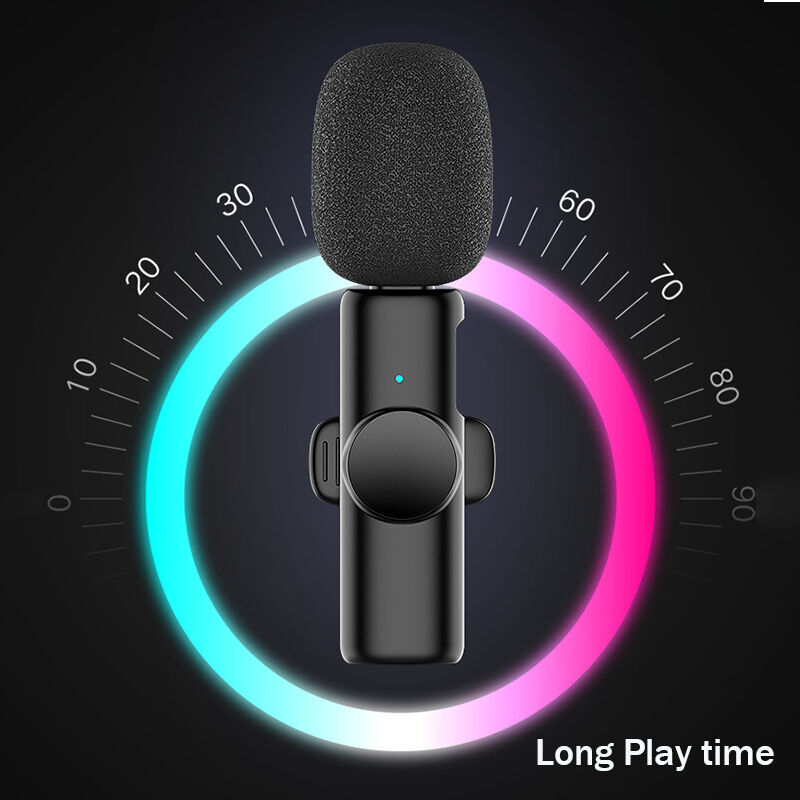 Dual Wireless Lavalier Microphone Kit Includes 2 Transmitters And 1 ...