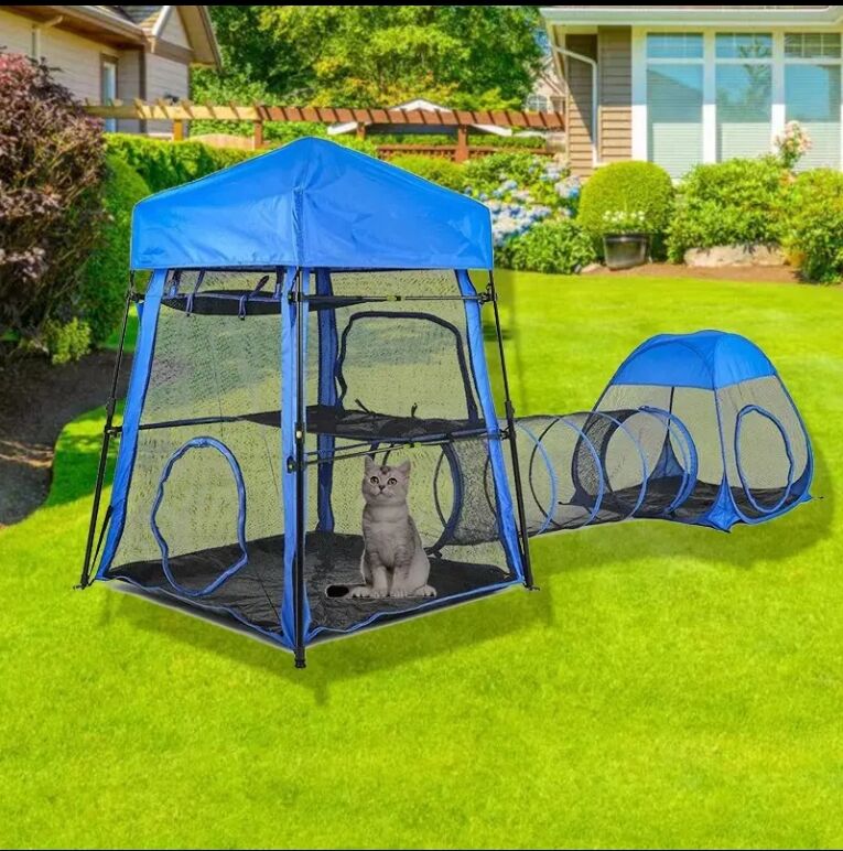 Bulk Buy China Wholesale Pop Up 3 In 1 Cat Enclosures Pet Tower Tent ...