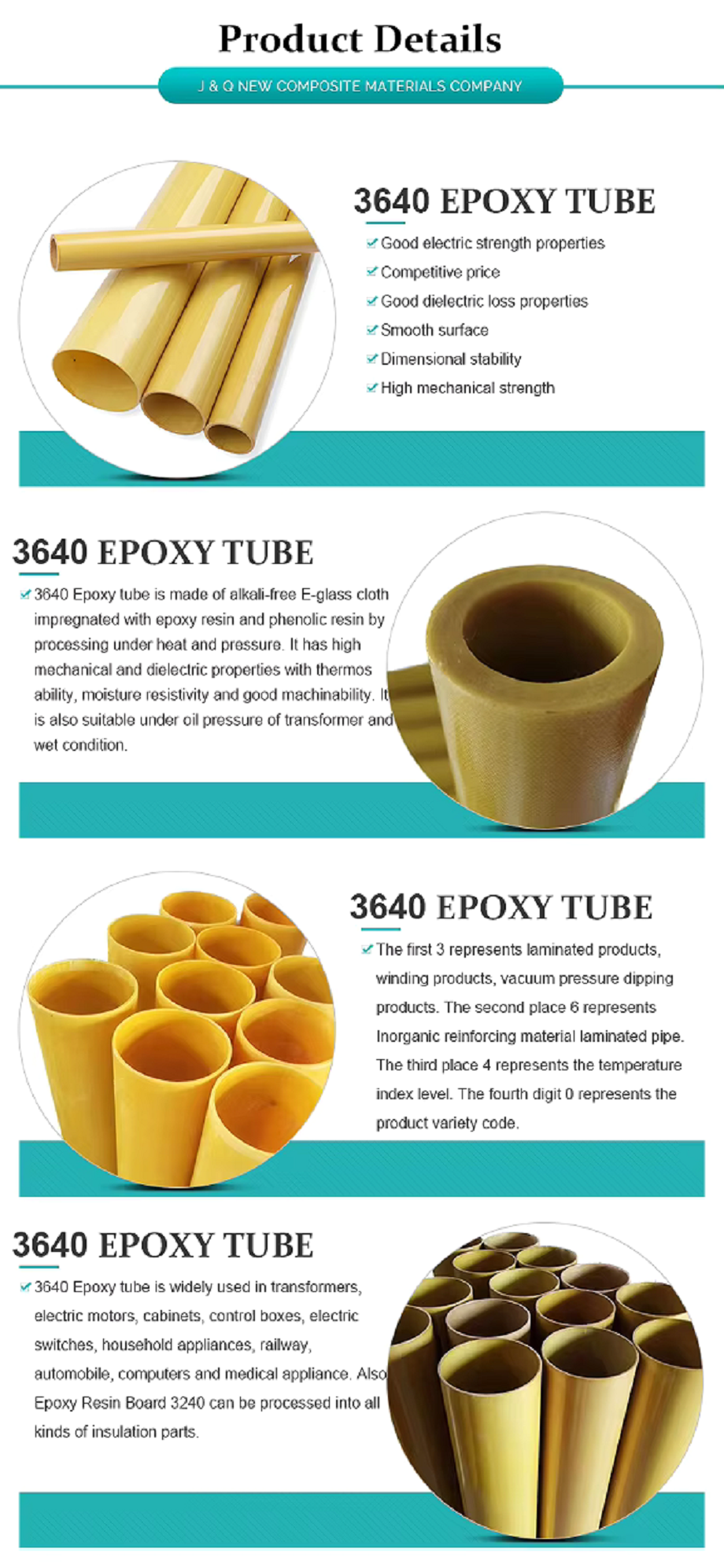 Wholesale Epoxy Tube 3240 Epoxy Resin Insulation Tube Epoxy Fiberglass ...