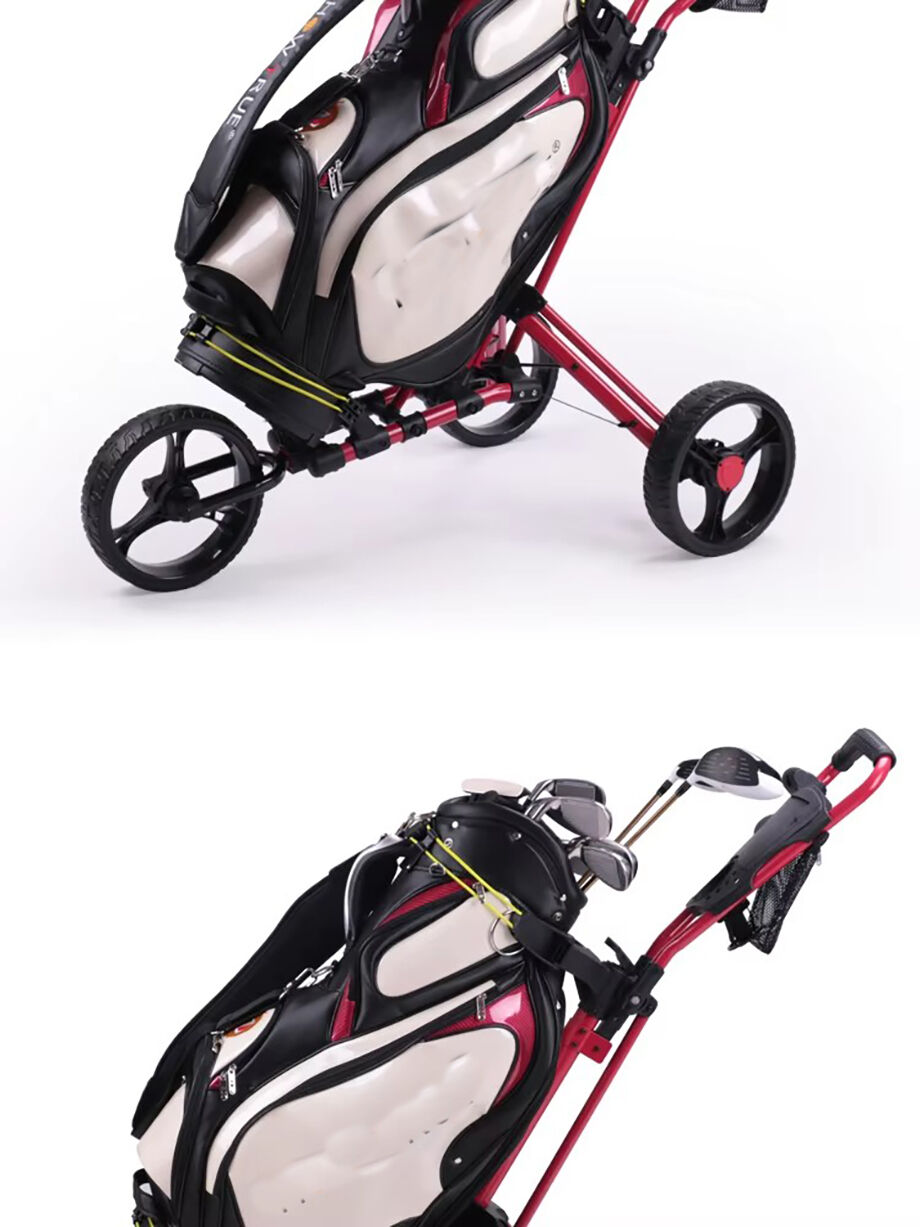 Factory Wholesale 3 Wheels Golf Push Cart Foldable Golf Trolley ...