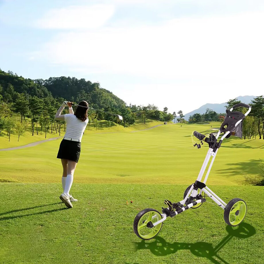 Buy China Wholesale New Design Foldable Golf Pull Push Cart Trolley ...
