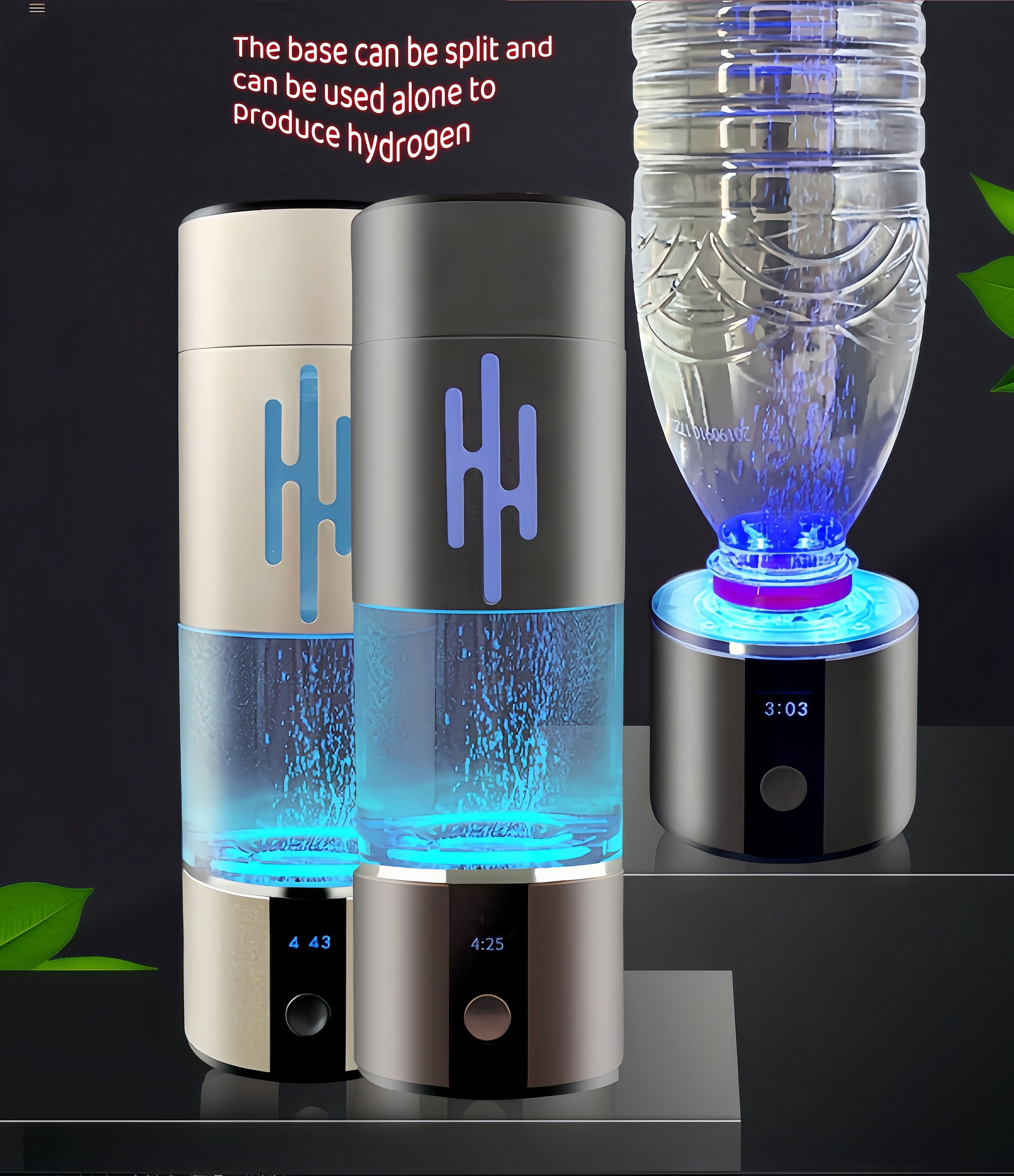 Ce Level Up Ozone And Chlorine Free H2 Water Bottle Hydrogen Health ...
