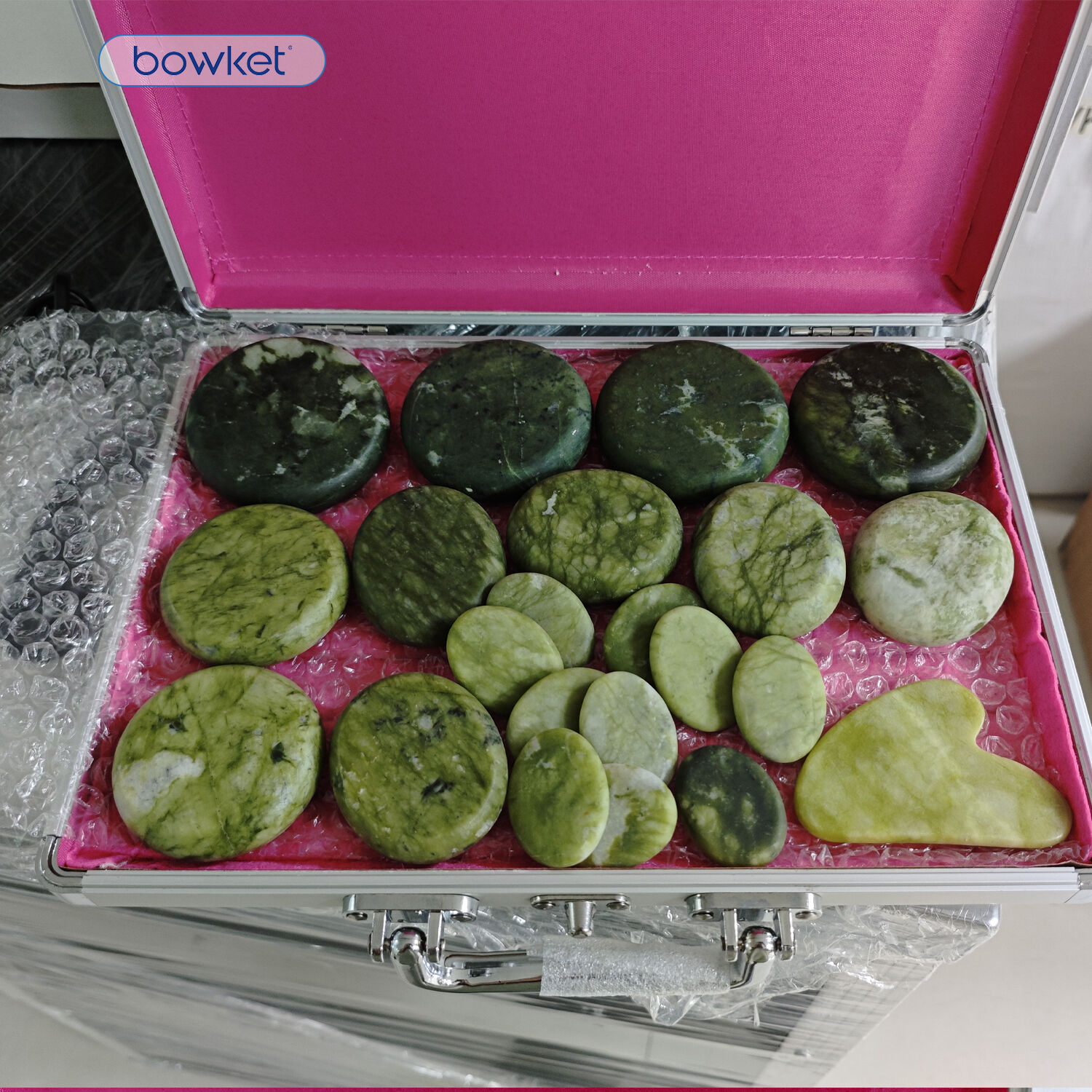 Bowket Portable Hot Stone Massage Set Direct Heat Of Stones Dry Heater ...