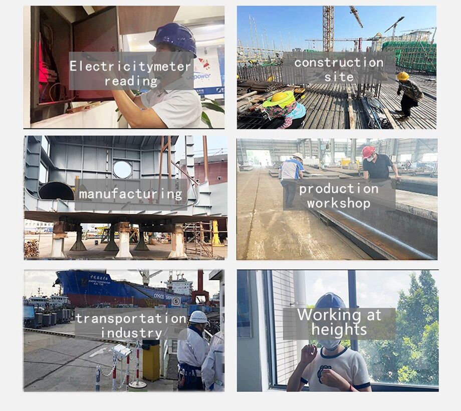 4g Ppe Helmet With Removable Gps Tracker Intercom Camera Sos Alarm Face ...