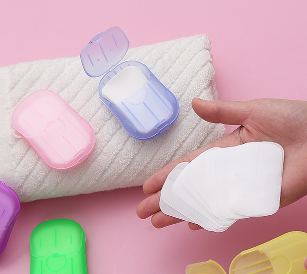 Wholesale Travel Disposable Soap Tablets Box Soap Paper Portable Hand ...