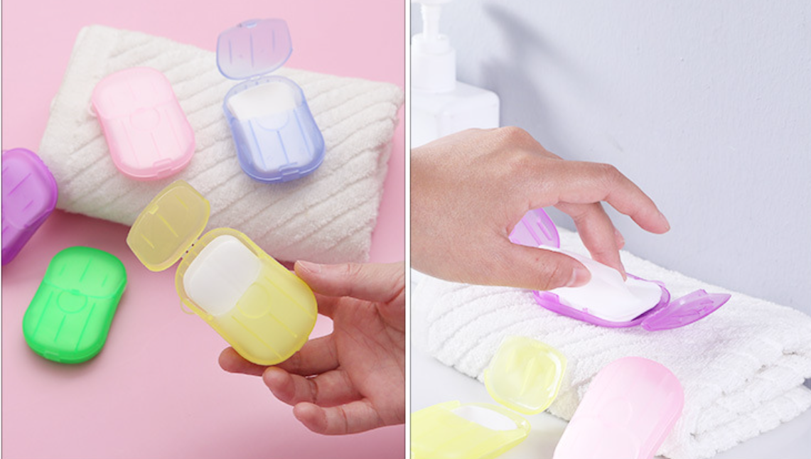 Wholesale Travel Disposable Soap Tablets Box Soap Paper Portable Hand ...