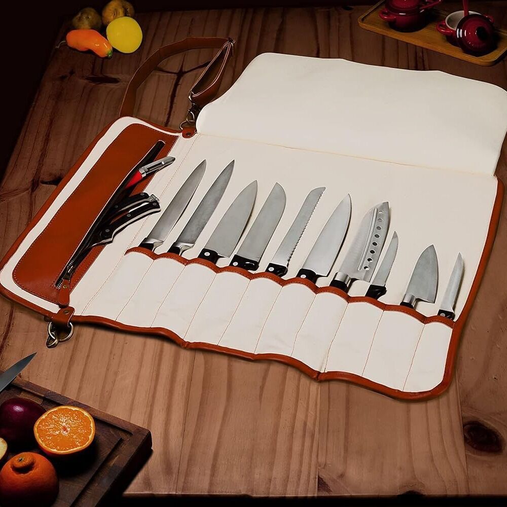 Buy China Wholesale Chef Knife Roll Bag Holds 10 Knives And Cooking ...
