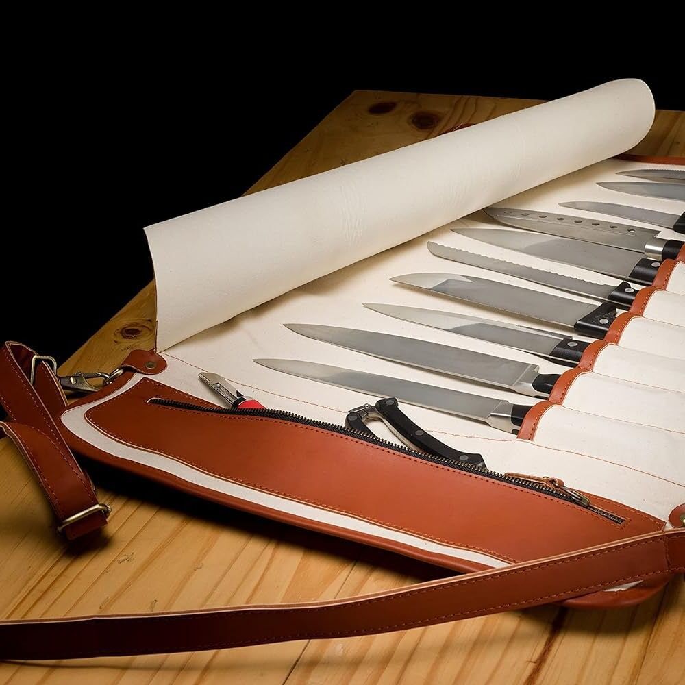 Buy China Wholesale Chef Knife Roll Bag Holds 10 Knives And Cooking ...