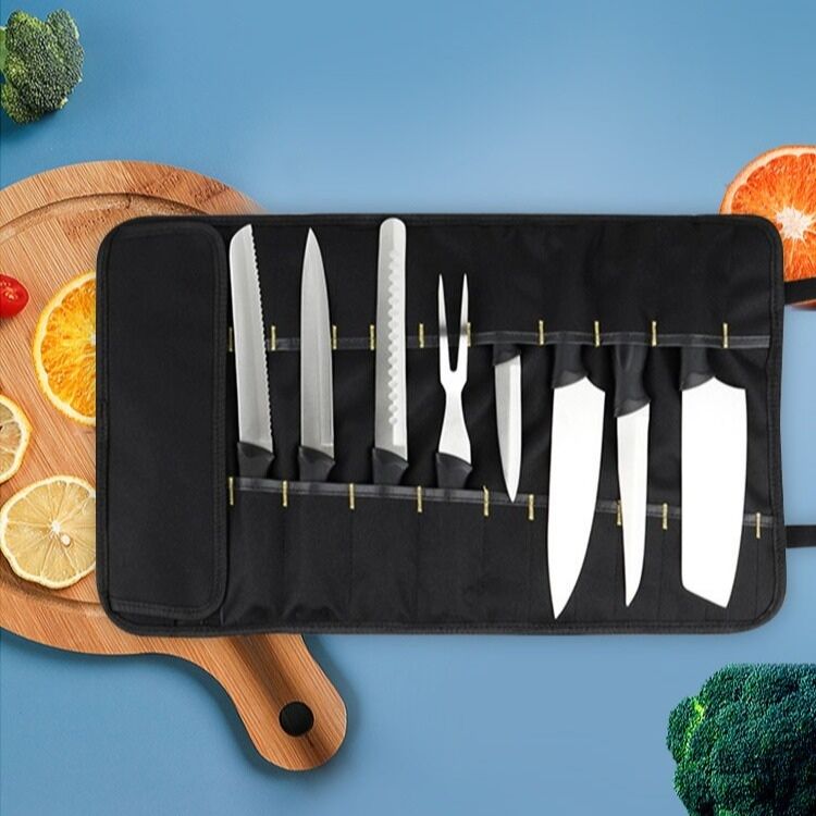 22 Slots Chef Knife Roll Bag, Durable Knife Roll Tool Bag For ...