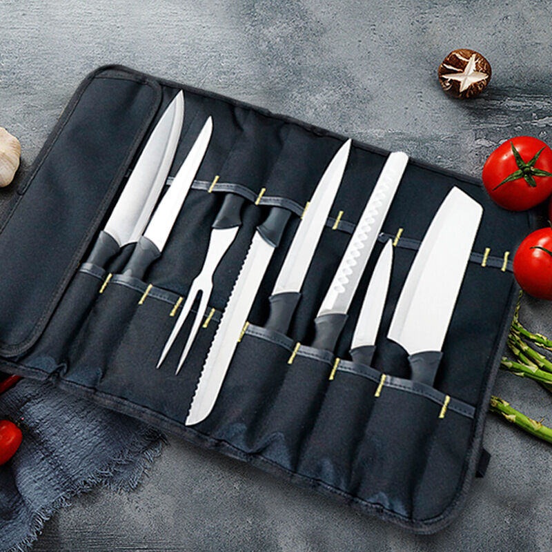 22 Slots Chef Knife Roll Bag, Durable Knife Roll Tool Bag For ...