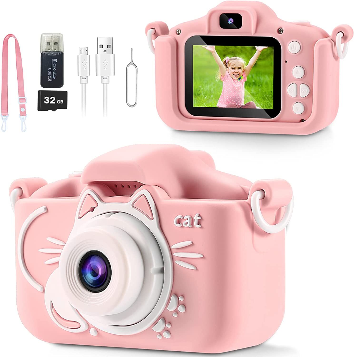 Promotional Mini Kid Camera Digital Camera Toys 1080p Hd Screen Music ...