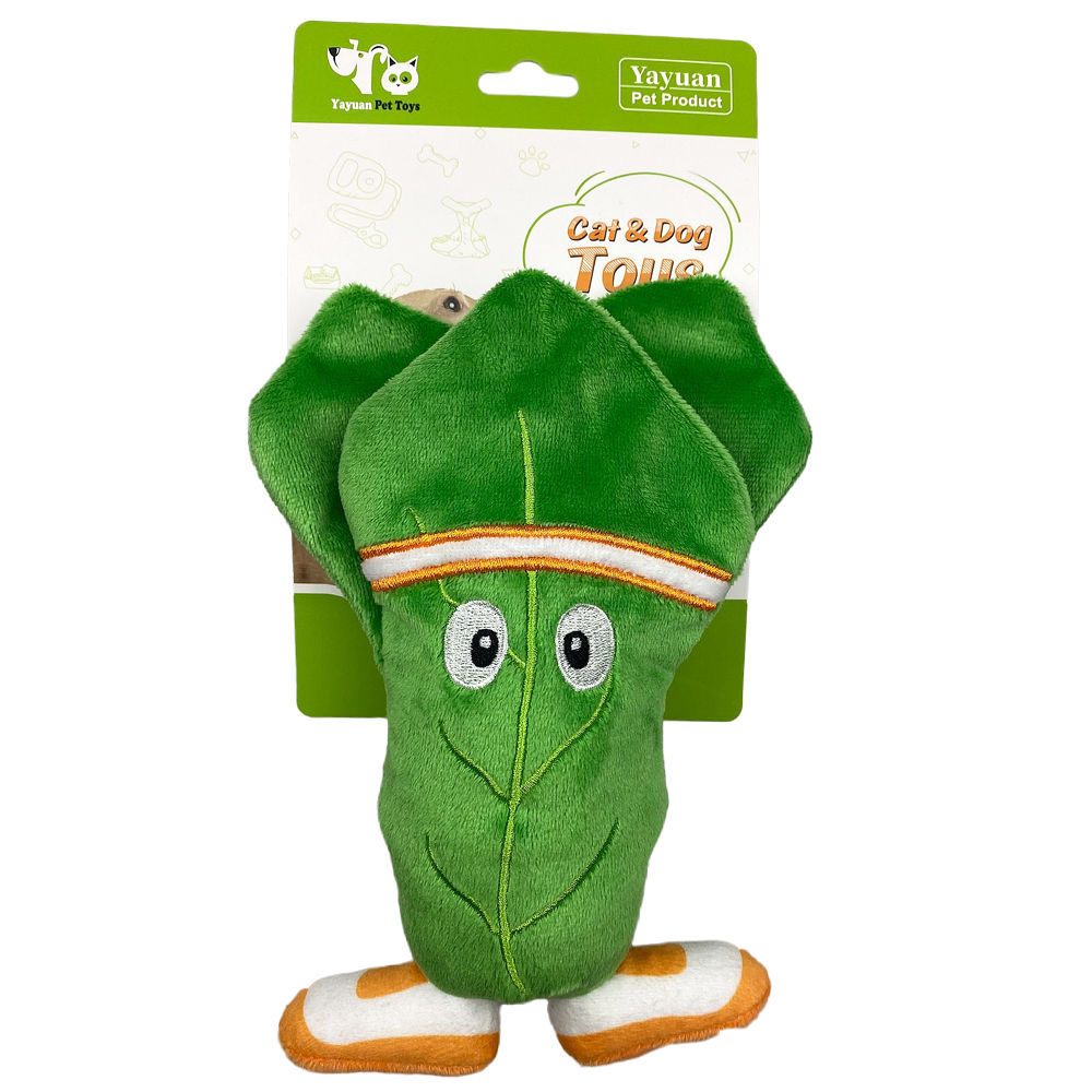 New Design Squeaky Dog Chew Toys With Crinkle Paper Stuffed Veggie ...