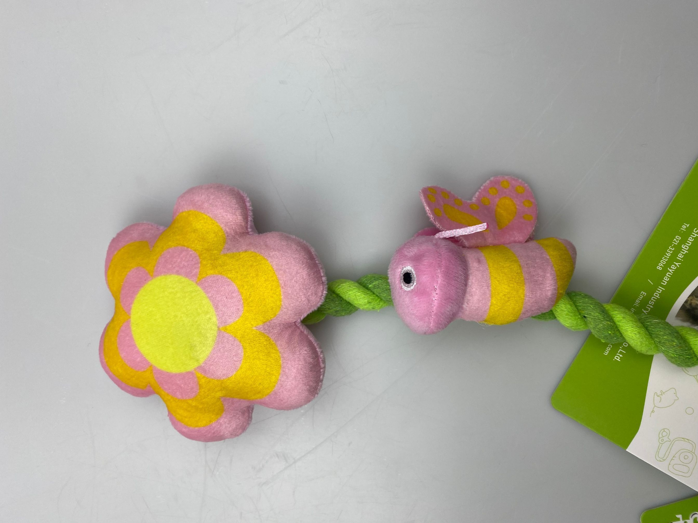 Oem Design Plush Flower Dog Toy With Mini Insect Toys And Cotton Ropes ...