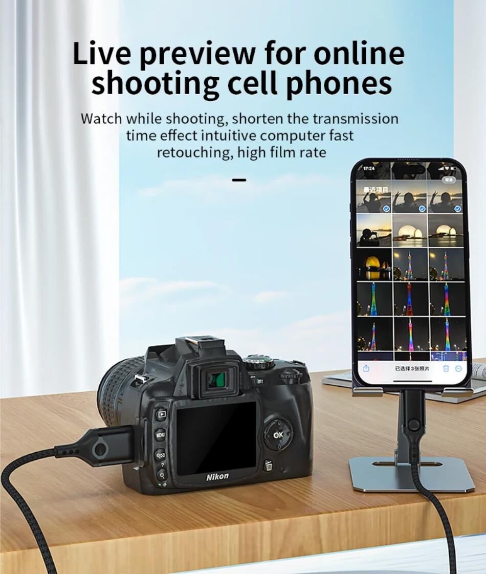 2024 New Product High Speed Data Transmission 8 Pin To Micro B Port ...