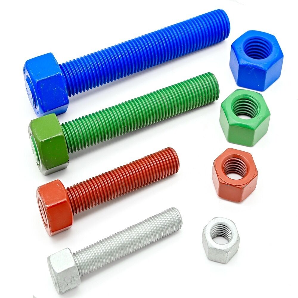 M10 M12 M14 M16 Ptfe Coated Bolt And Nut Zinc Nickel Plating (12-18% ...