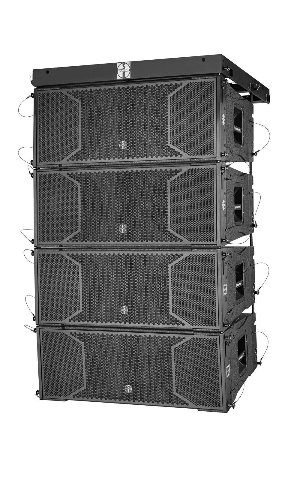 Sistem Speaker Line Array Ganda 12 Inci Pro Sound Dengan Amplifier Daya ...