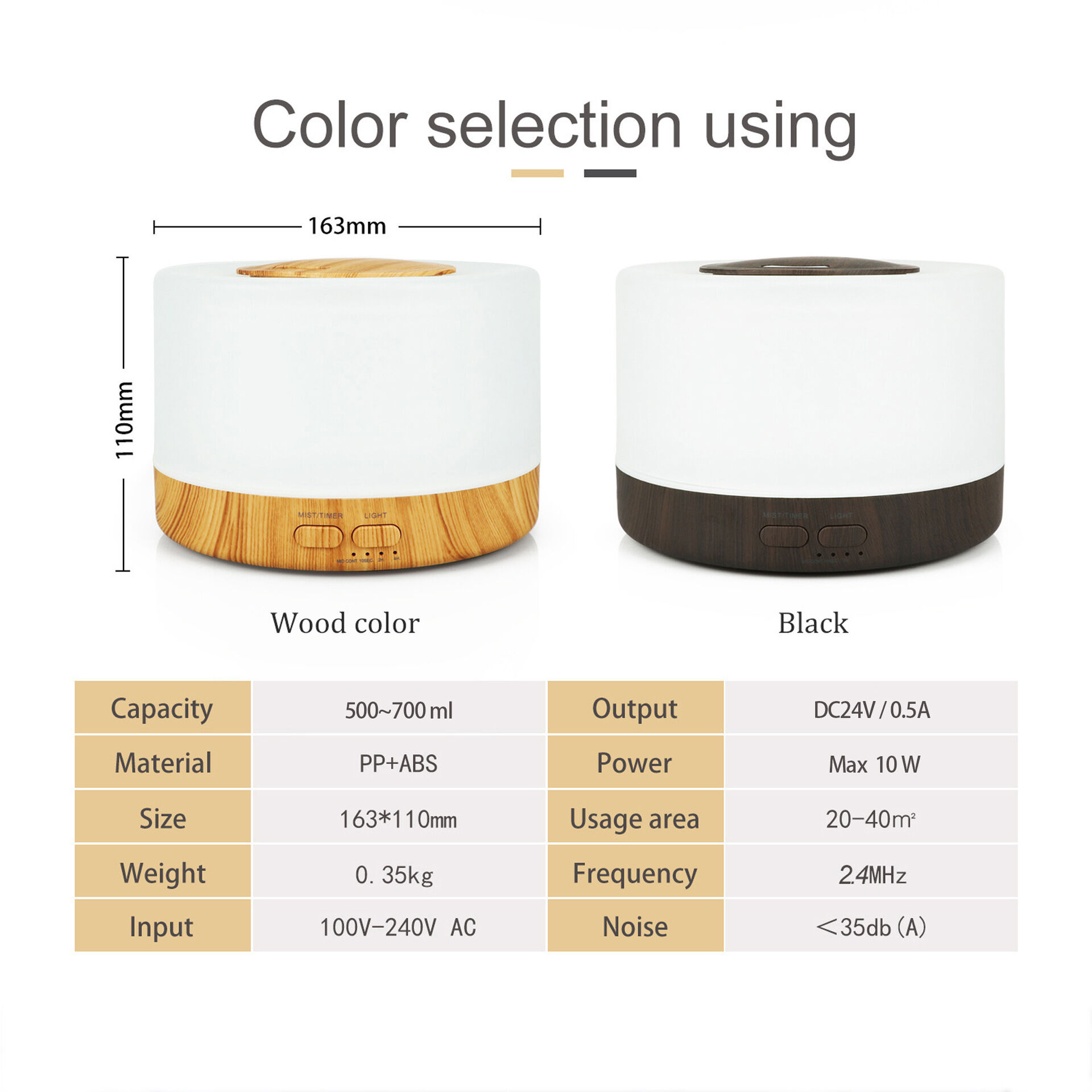 Factory Direct High Quality China Wholesale 500ml Aromatherapy Diffuser ...