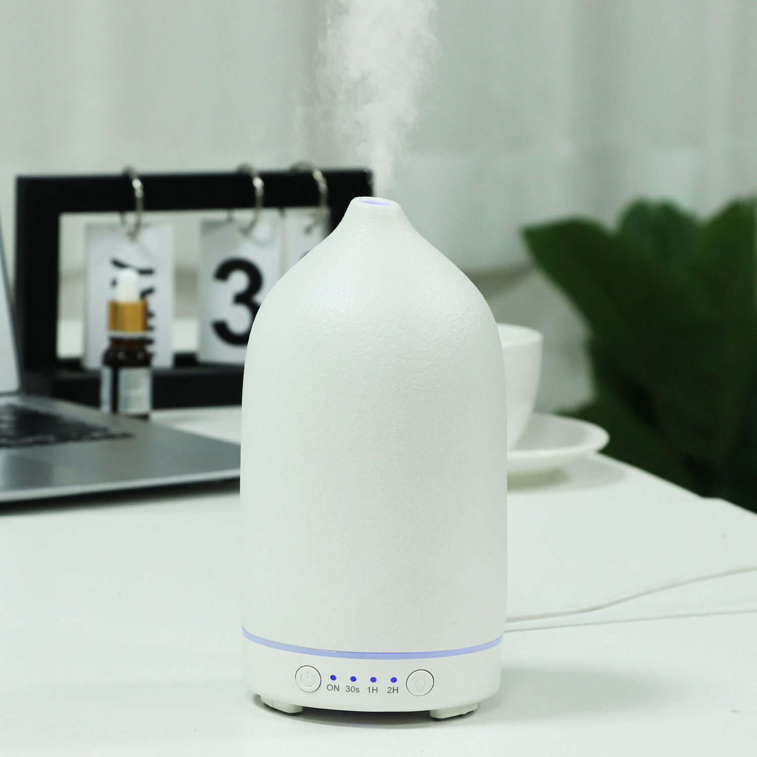 Oem Odm 100ml Clay Ceramic Aromatherapy Nature Ceramic Diffuser Stone Ultrasonic Essential Oil ...