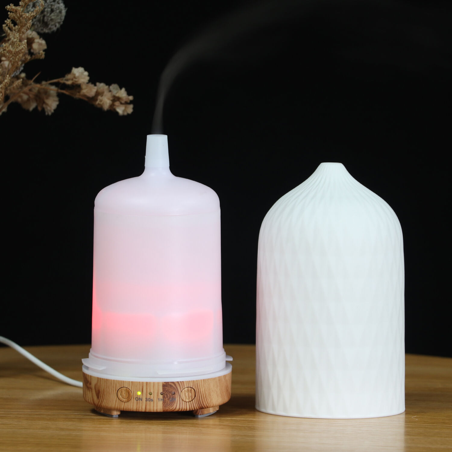 Ceramic Led Home Office Desktop Oil Aromatherapy Silent Large Capacity ...