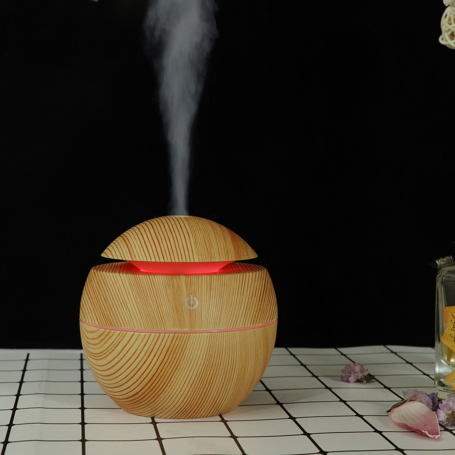 Manufacturer 130ml Mini Essential Oil Aroma Diffuser Wood Grain ...