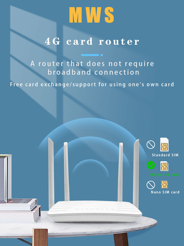 4g Wireless Router Sim Card Eca200 Lte Cpe 4g Router Cpe 300mbps Built ...
