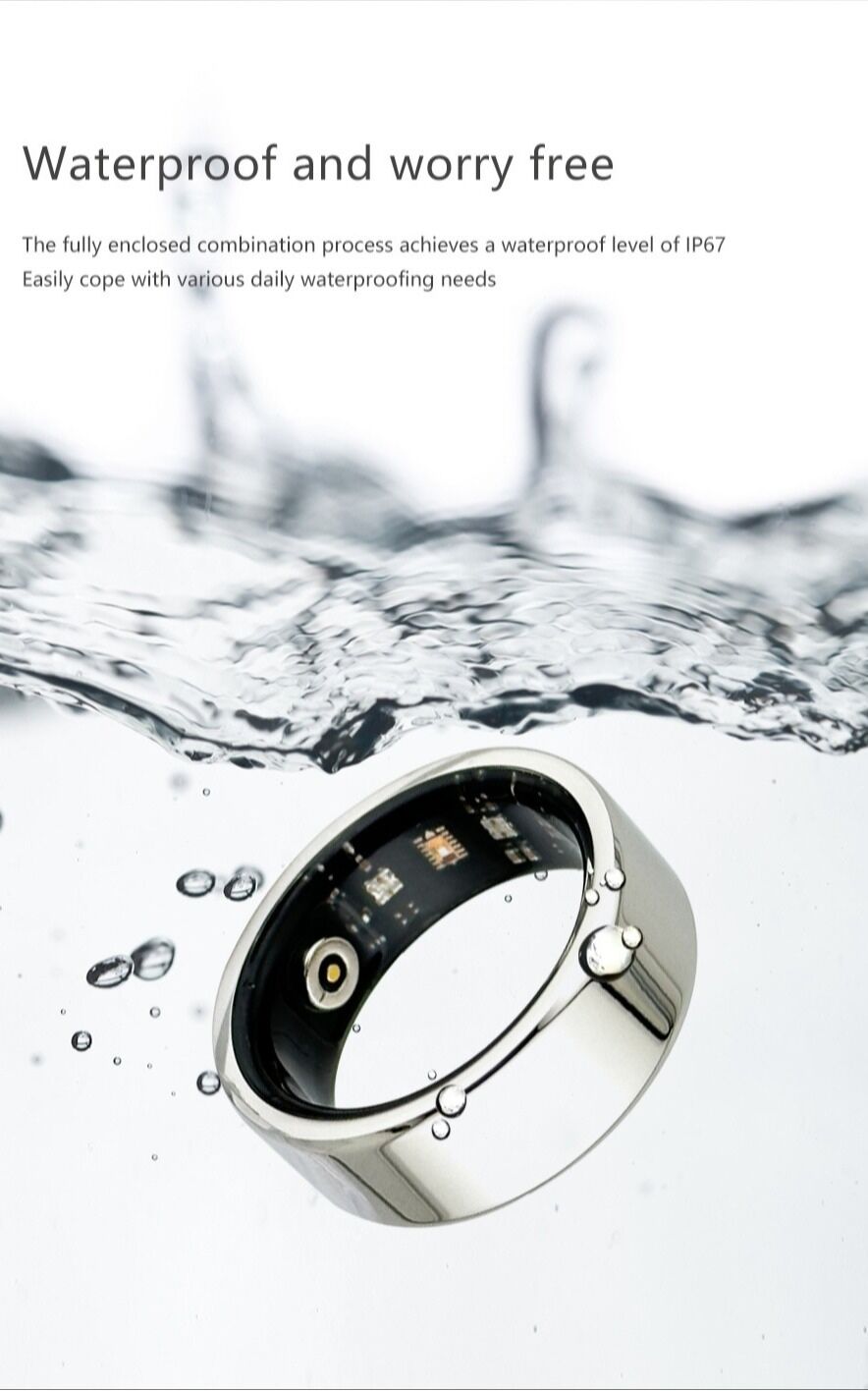 2024 Sr02 Smart Ring Fitnesstracker Heart Rate & Sleep Blood Oxygen ...